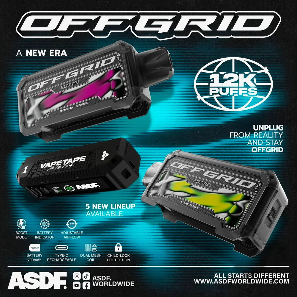 OFFGRID 12000 PREFILLED POD (VAPETAPE UNPLUG POD) | SingaporeVape ...