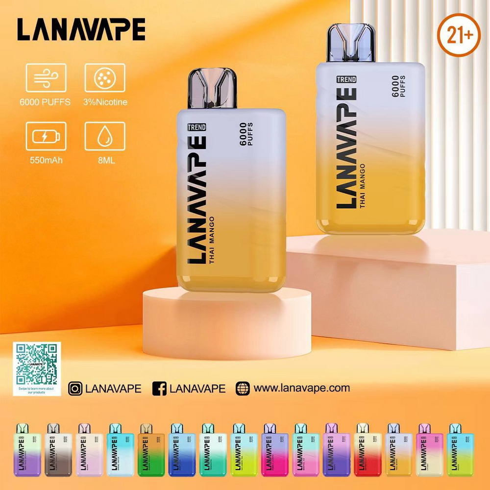 LANA TREND 6000 PUFF RECHARGEABLE DISPOSABLE | VapeSingapore Lana ...